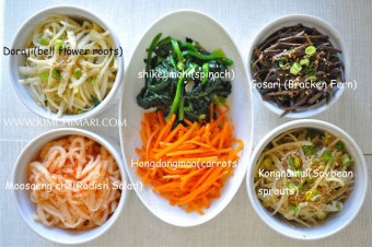 Bibimbap - Korean Mixed Rice with Meat and Vegetables - Kimchimari