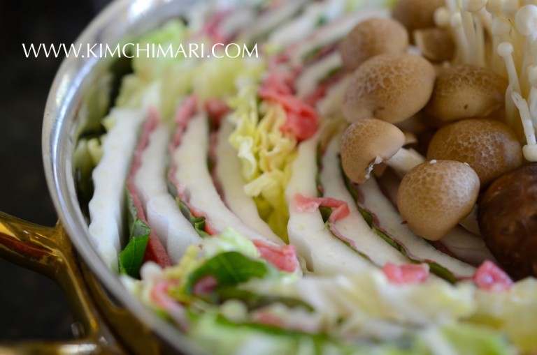 Easy and Pretty Mille-Feuille Nabe (Shabu Shabu) - Kimchimari