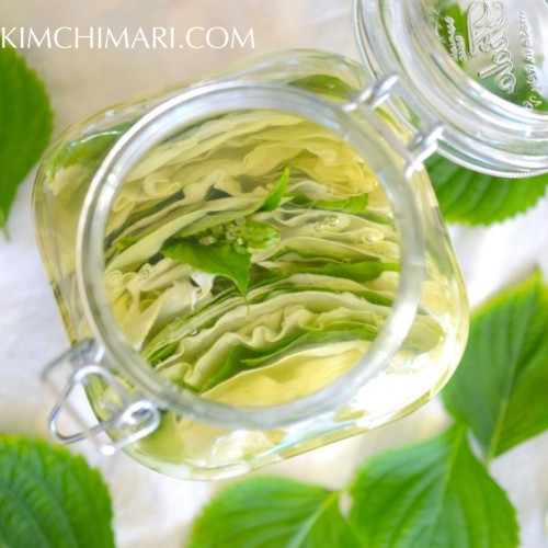 Perilla Leaves Pickled in Tangy Soy Sauce (Kkaetnip Jangajji) - Kimchimari