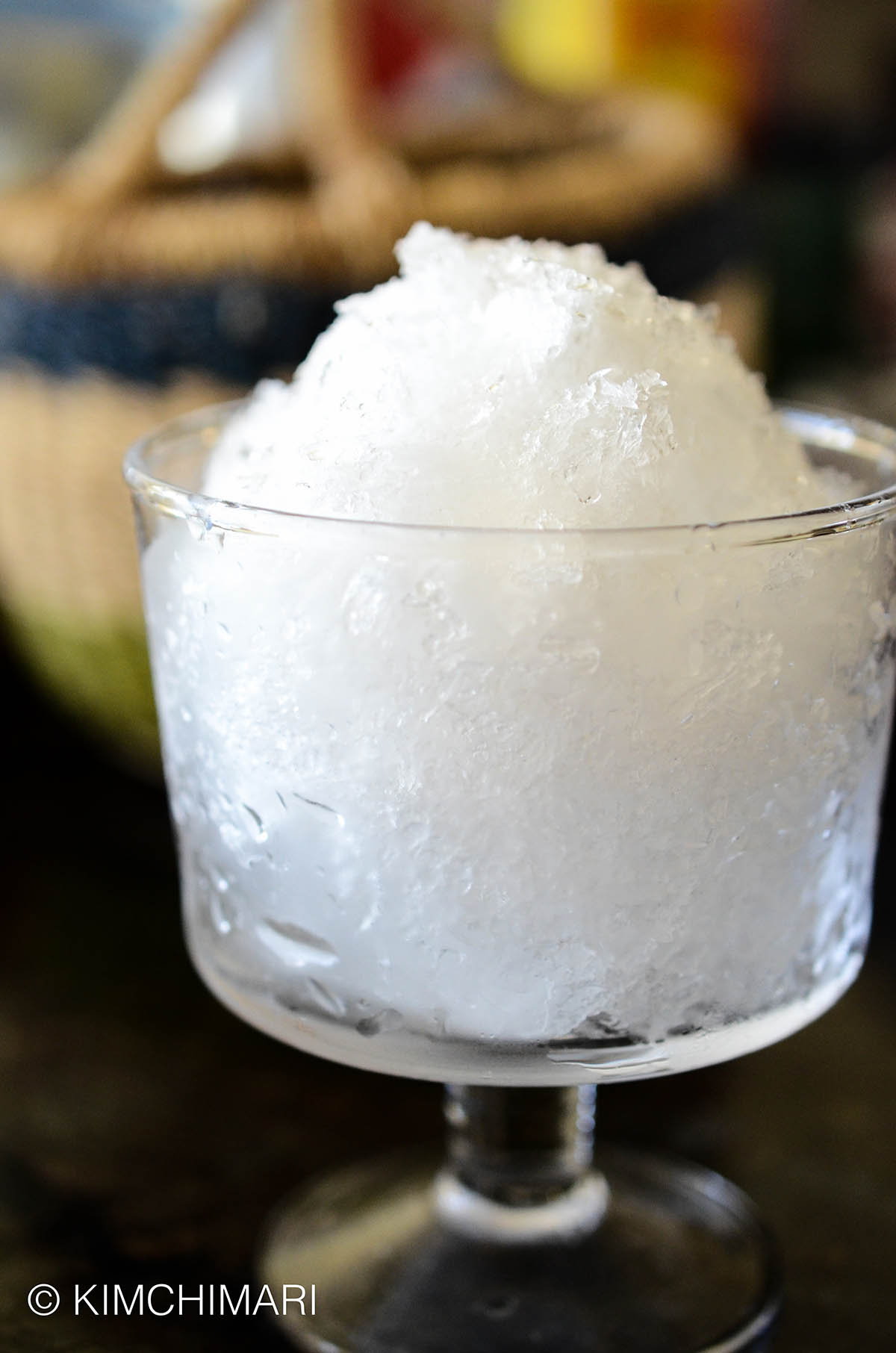 Bingsu 2 - Korean Shaved Ice Dessert with Watermelon - Kimchimari