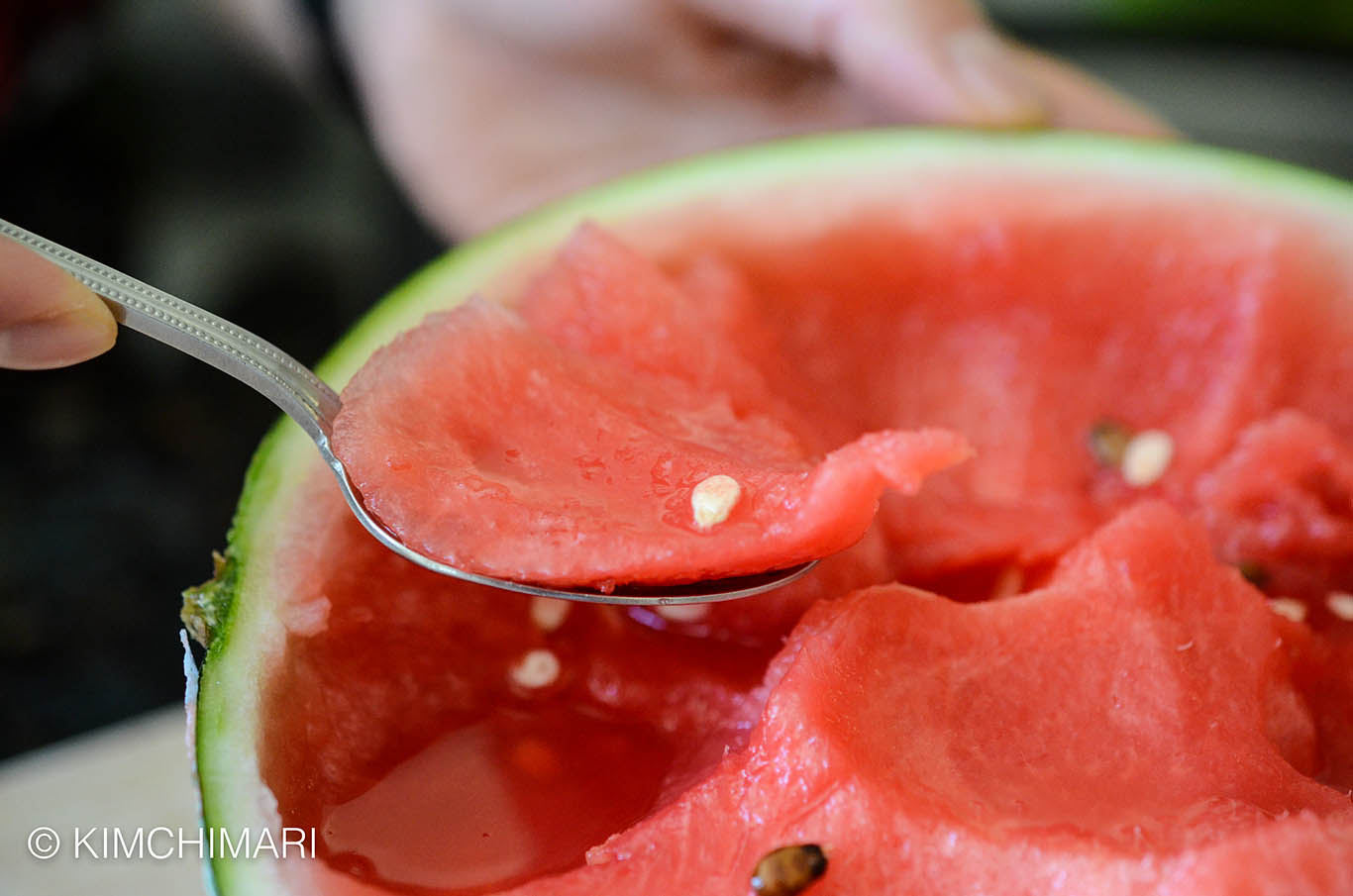 Bingsu 2 - Korean Shaved Ice Dessert with Watermelon - Kimchimari