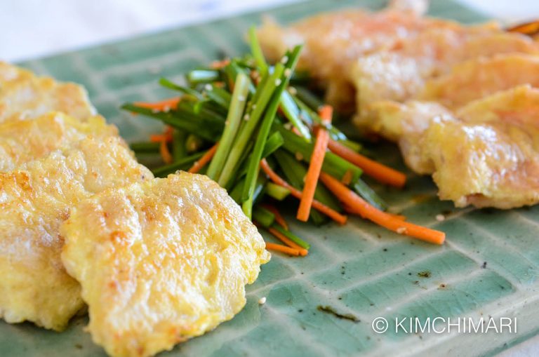 Pan-Fried Fish and Shrimp Jeon (Saengsun and Saewoo Jeon) - Kimchimari