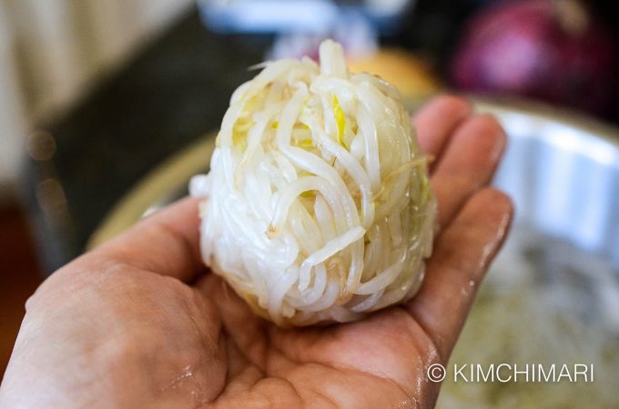 Best Korean Bean Sprouts Recipe - Sukju Namul - Kimchimari