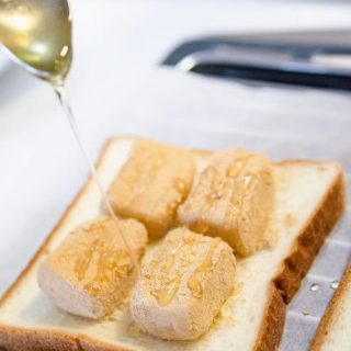 Injeolmi Toast - Honey Rice Cake Sandwich - Kimchimari