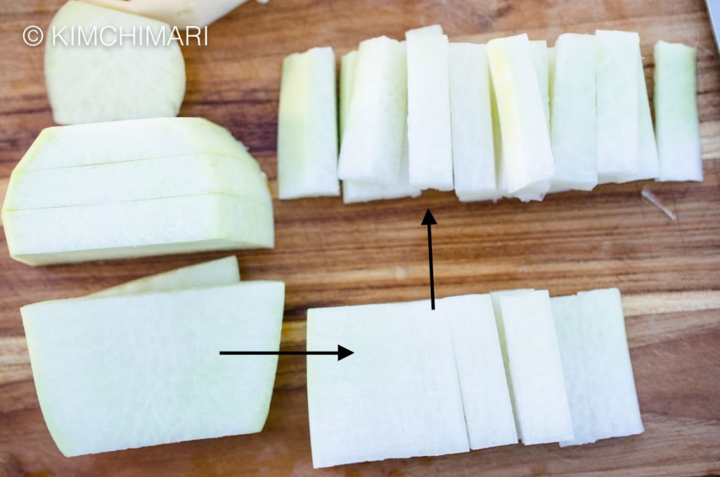 Water Kimchi (물김치 Mul Kimchi) with Watermelon Radish - Kimchimari