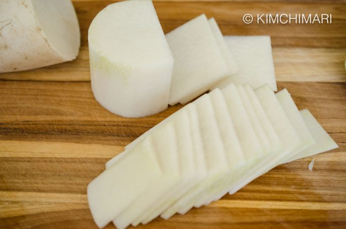 Radish Soup with Soybean Paste - Korean Mu Doenjang Guk - Kimchimari