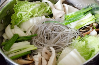 Bulgogi Hot Pot with Glass Noodles (Bulgogi Jeongol) - Kimchimari