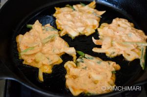 Kimchi Pancake (Kimchi Jeon) in 20 minutes! - Kimchimari