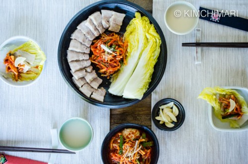 Bossam - Korean Boiled Pork Belly Wrap - Kimchimari