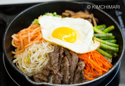 Dolsot Bibimbap (Korean Stone Pot Rice Bowl) - Kimchimari