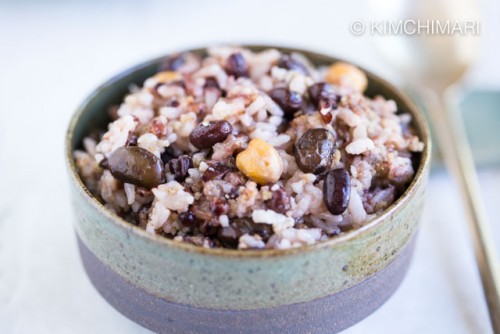 Korean Multigrain Rice (Japgokbap or Ogokbap) - Kimchimari