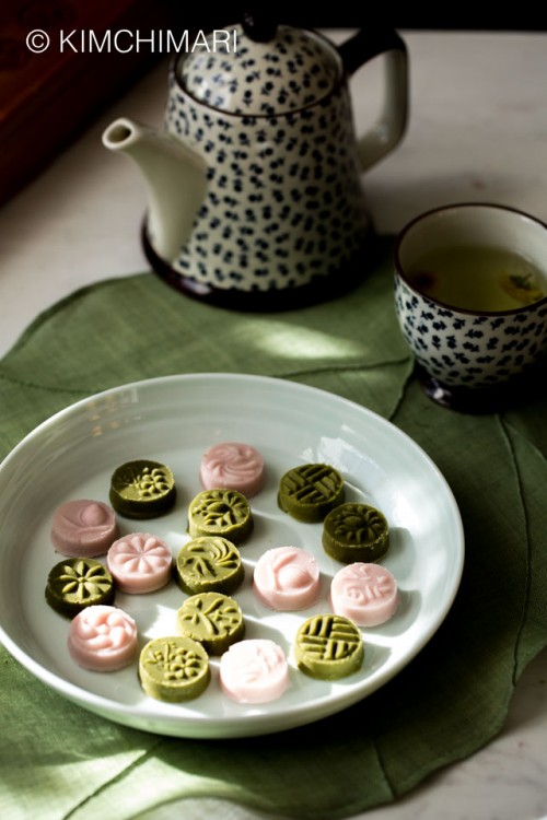 Matcha Green Tea and Omija Cookies (Dasik) - Kimchimari
