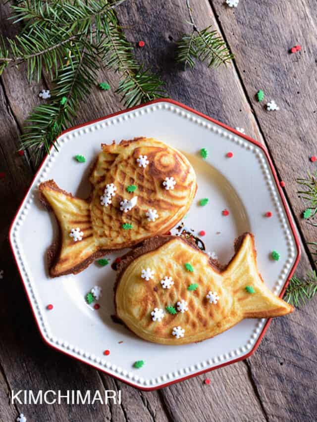 Fish Shaped Bread with Sweet Red Bean Filling - Kimchimari