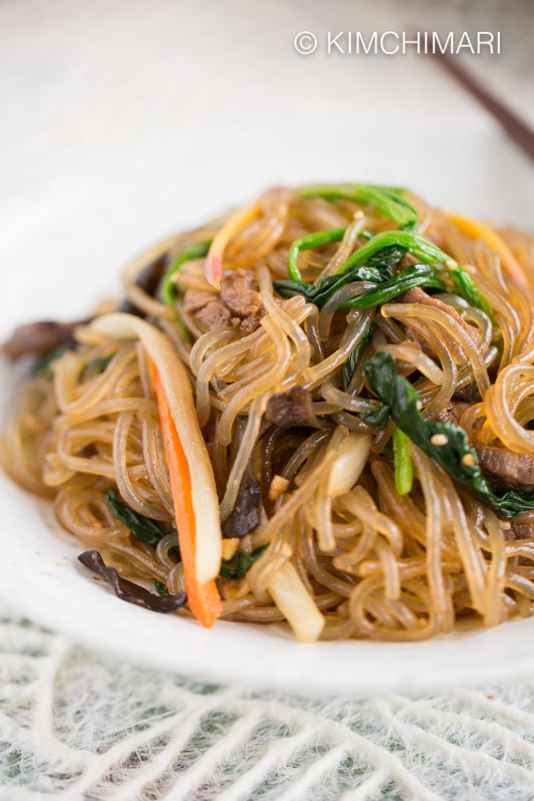 Best Japchae (Korean Glass Noodles) - Authentic and Amazing - Kimchimari