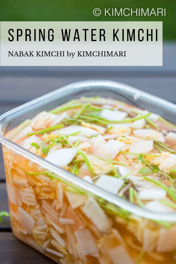 Nabak Kimchi (Simple Water Kimchi with 6 Ingredients) - VG, GF - Kimchimari