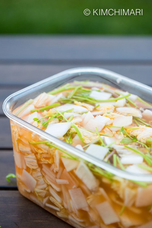 Nabak Kimchi (Simple Water Kimchi with 6 Ingredients) - VG, GF - Kimchimari