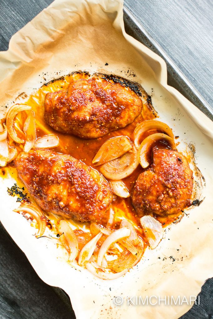 Korean Spicy Chicken with Gochujang (Oven Baked) - Kimchimari