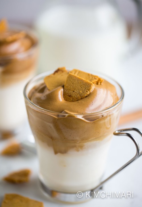 How to make Dalgona Coffee (Whipped Coffee) - Kimchimari