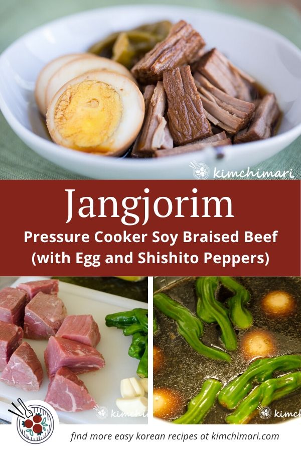 Pressure Cooker Jangjorim (Soy Braised Beef) with Eggs - Kimchimari