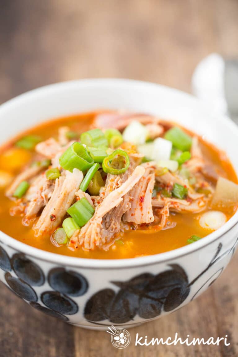 Spicy Turkey Leftover Soup - Korean Style - Kimchimari