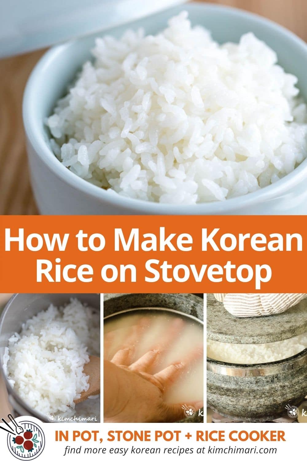 How to make Korean Rice on Stovetop - Kimchimari