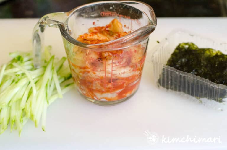 Easy Cold Kimchi Noodle Soup (Kimchimari Guksu) for Summer! - Kimchimari
