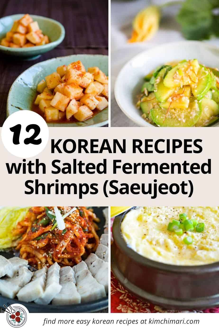 12 Korean Recipes Using Saeujeot (Salted Fermented Shrimps) - Kimchimari