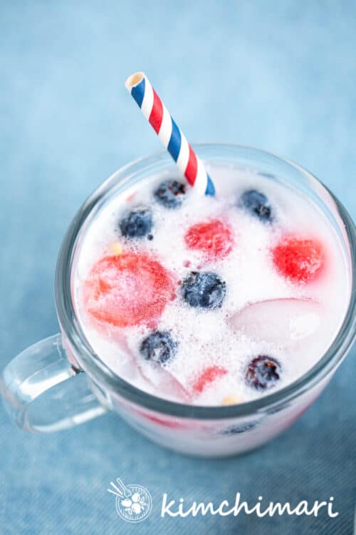 Korean Watermelon Punch (Subak Hwachae 수박화채) - Kimchimari