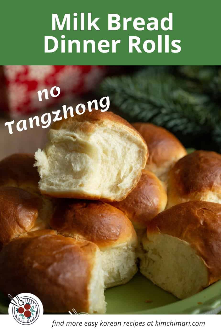 Easy Milk Bread Rolls with No Tangzhong - Kimchimari