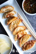 Yaki Mandu (Korean Fried Dumplings) aka Gun Mandu - Kimchimari