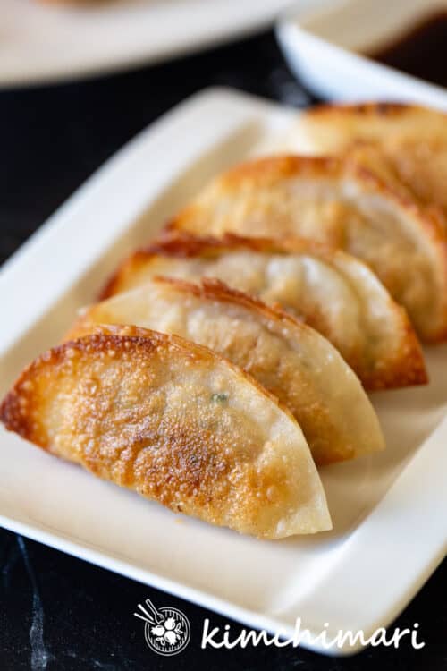 Yaki Mandu (Korean Fried Dumplings) aka Gun Mandu - Kimchimari
