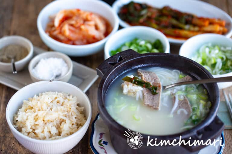 Seolleongtang (Korean Beef Bone Soup) - Kimchimari
