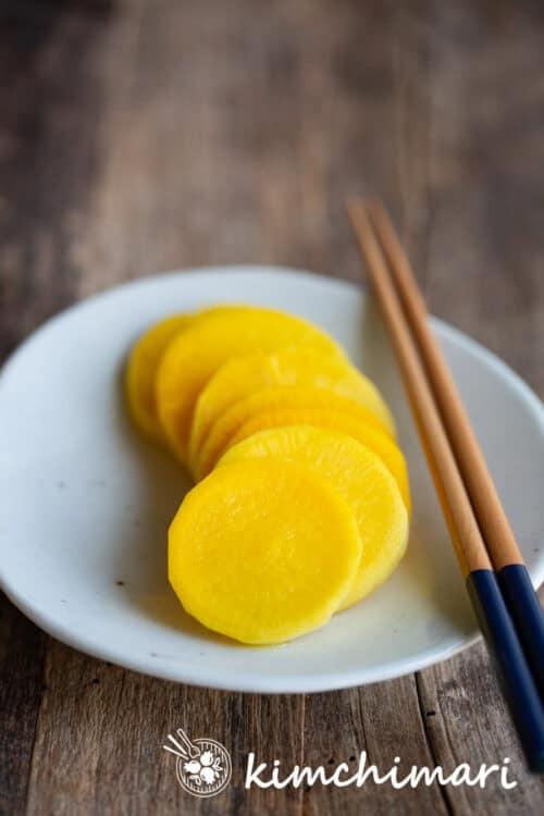 Danmuji (Pickled Yellow Radish - Korean Style) - Kimchimari