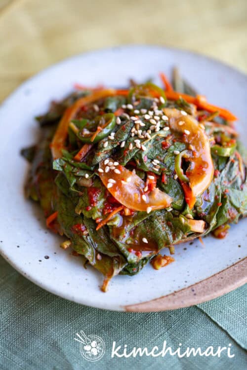 Perilla Leaf Kimchi (Kkaennip Kimchi) - Kimchimari